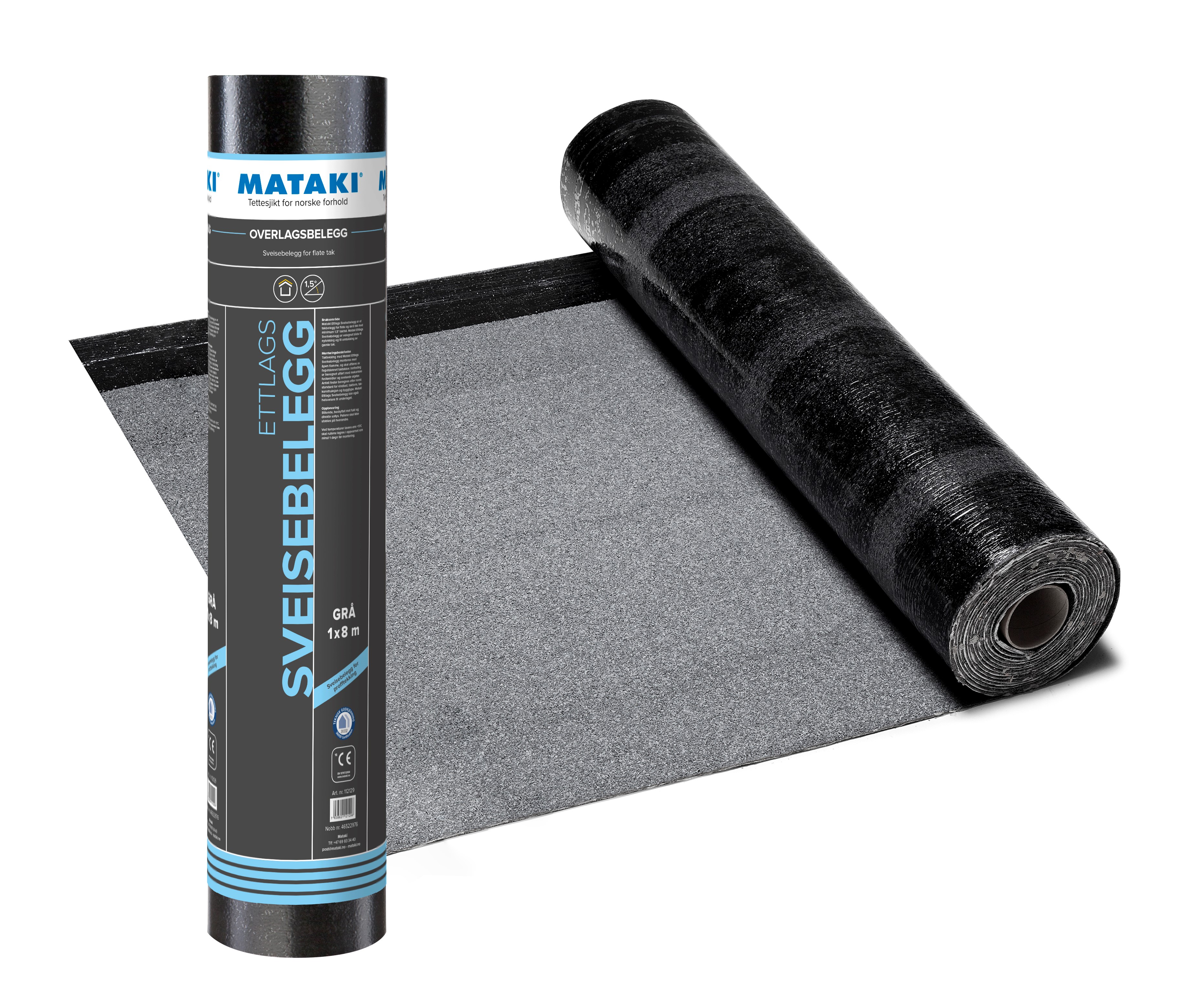 Selvklebende Takbelegg for ett-lags tekking - Mataki