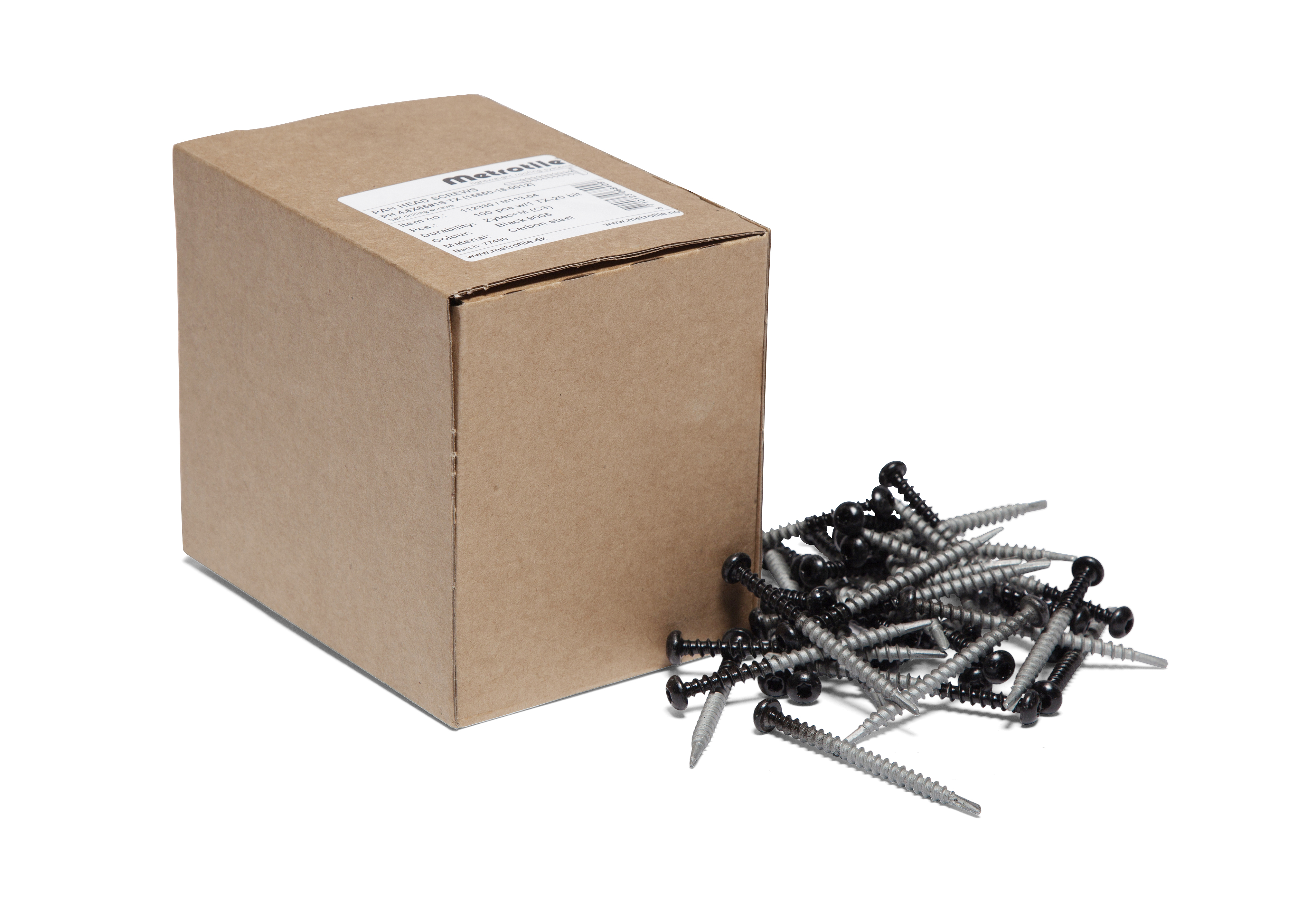 Skruer Torx 4,8x65 mm sort
